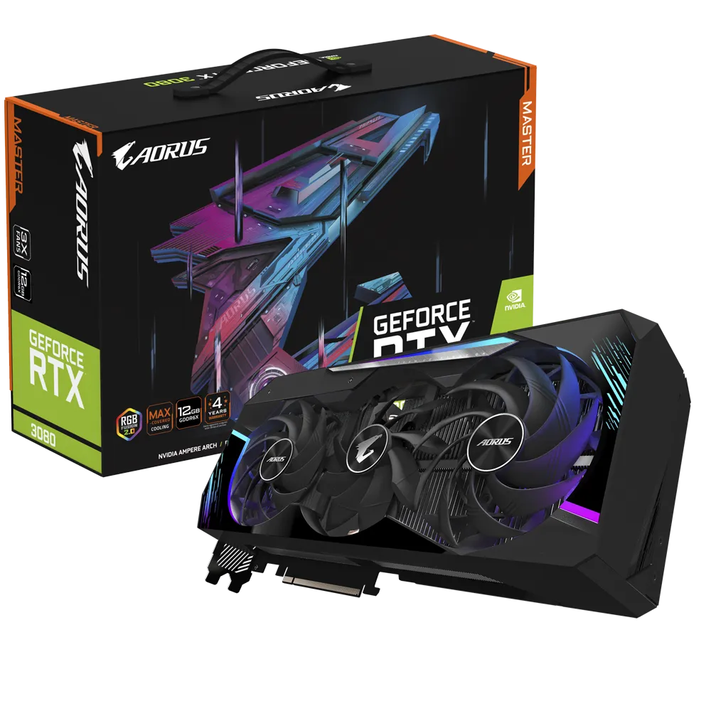 Gigabyte RTX 3080 Aorus Master 12GB Graphics Card - EKD Online