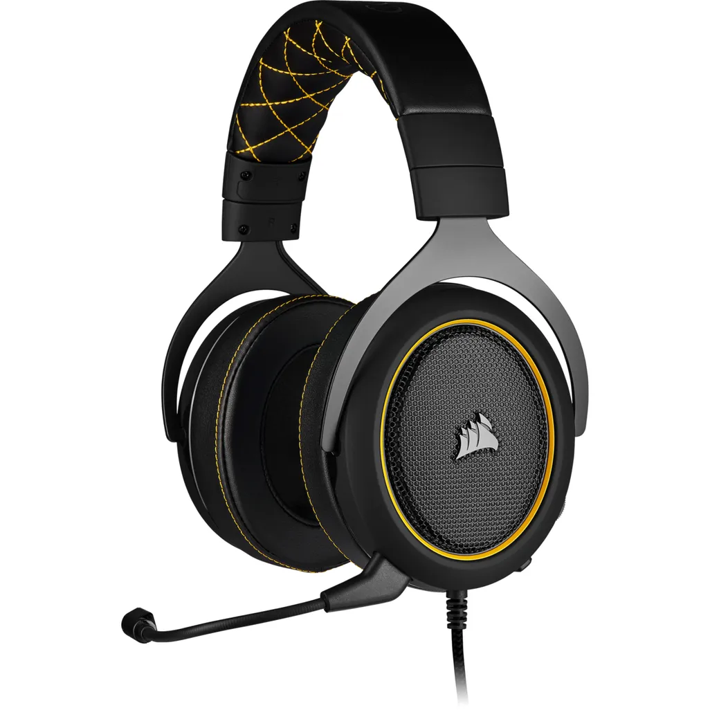 Corsair HS60 Pro Surround Yellow Gaming Headset - EKD Online