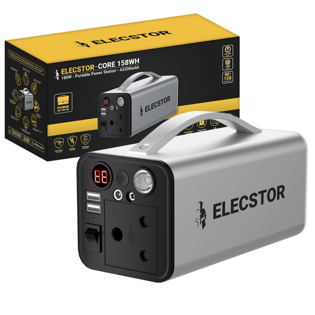 ELECSTOR CORE 180W Portable Power Station 43200MAH - 158WH - EKD Online
