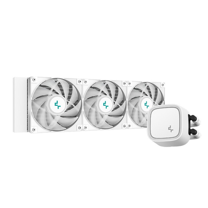 DeepCool LE720 360mm ARGB LED All-In-One Liquid CPU Cooler - White ...