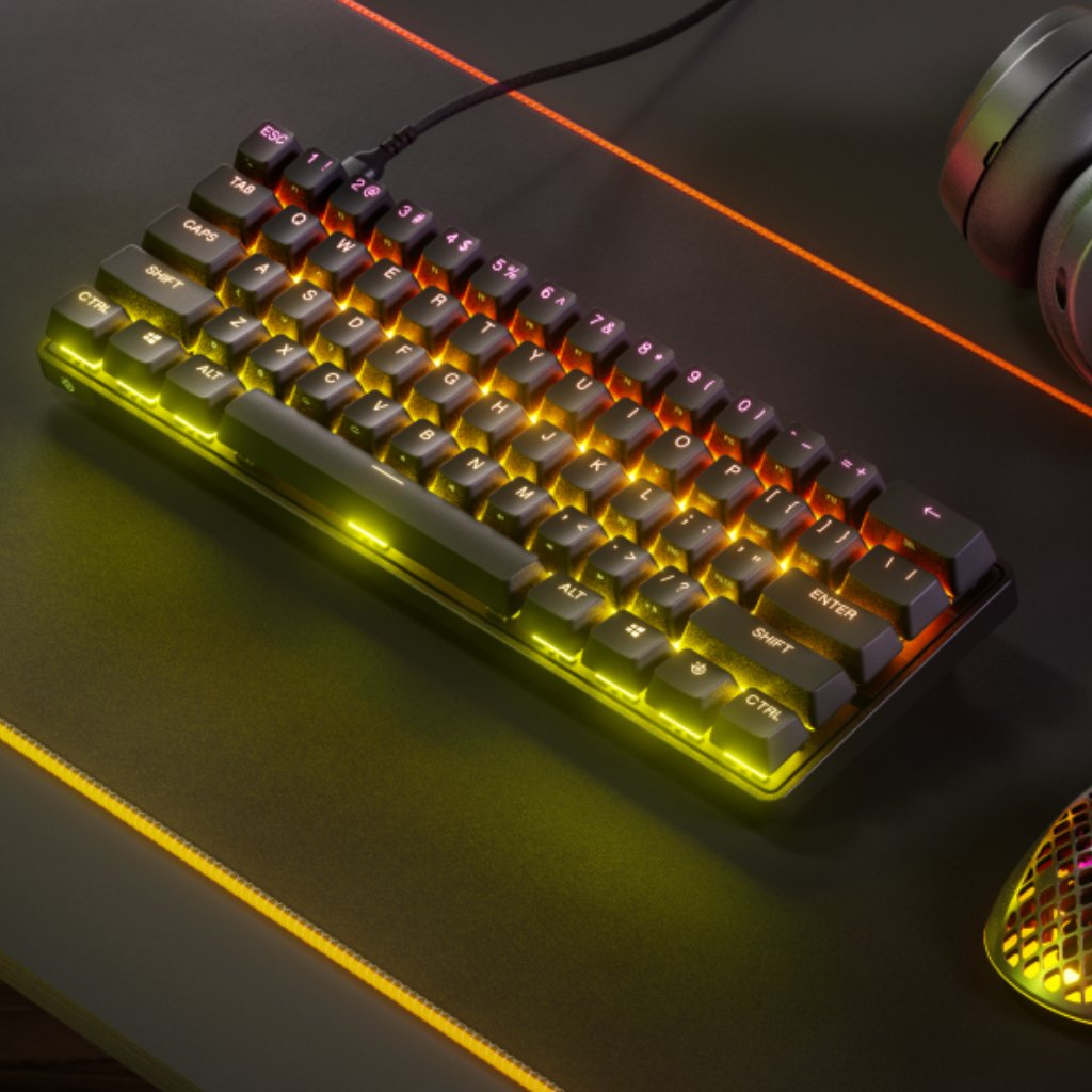 SteelSeries Apex PRO Mini 60% Compact Rapid-Trigger Adjustable ...