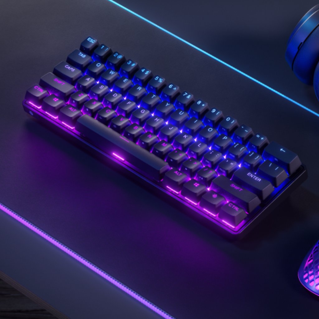 SteelSeries Apex PRO Mini Wireless 60% Compact Rapid-Trigger Adjustable ...