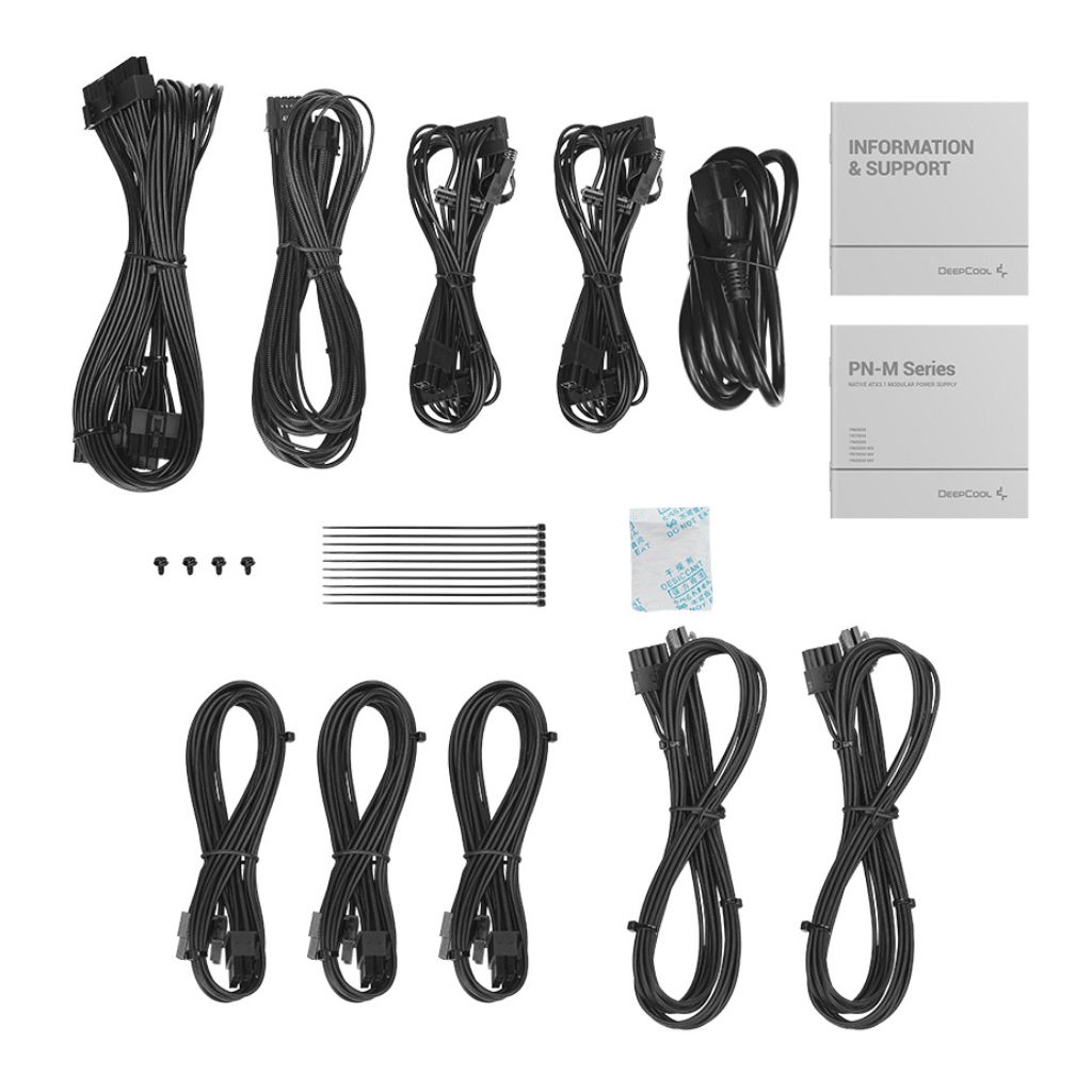 DeepCool PN750M 750W 80 Plus Gold Fully-Modular ATX12V V3.1 Desktop ...