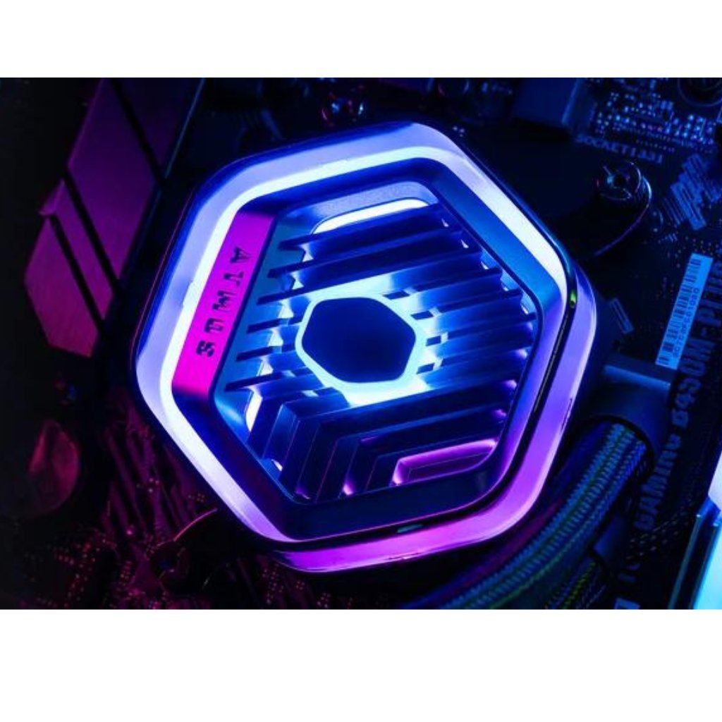 Cooler Master MasterLiquid 240 Atmos 240mm ARGB Liquid CPU Cooler Black ...