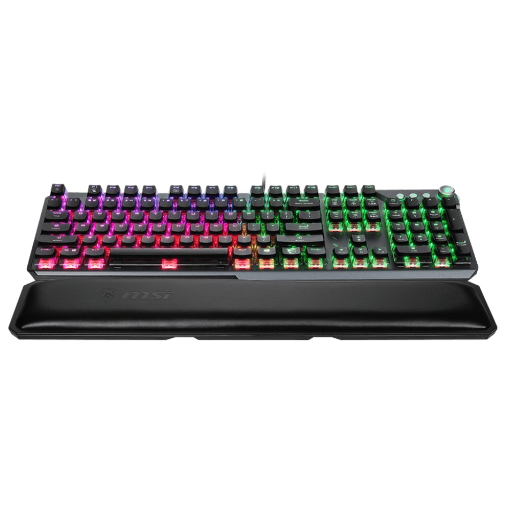 MSI VIGOR GK71 SONIC US Red Switch RGB ClearCaps Lightweight Mechanical ...