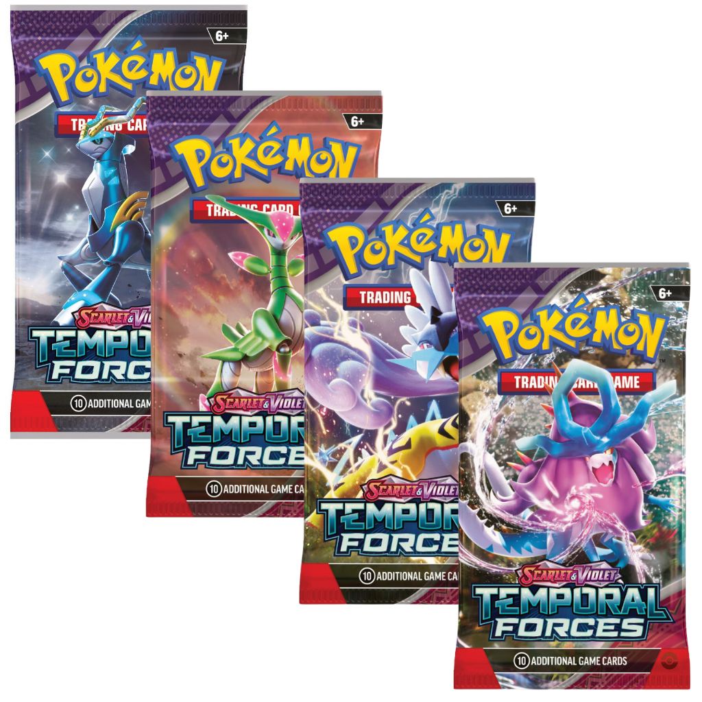Pokemon: Scarlet & Violet 5 Sv5 Temporal Forces - Single Booster Pack ...