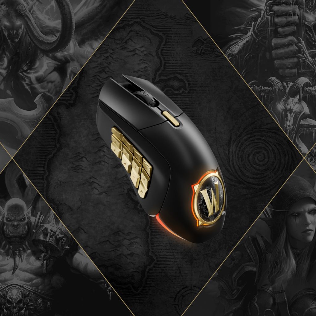 SteelSeries Aerox 9 Wireless WOW World of Warcraft Edition Ultra Lightweight Gaming Mouse ...
