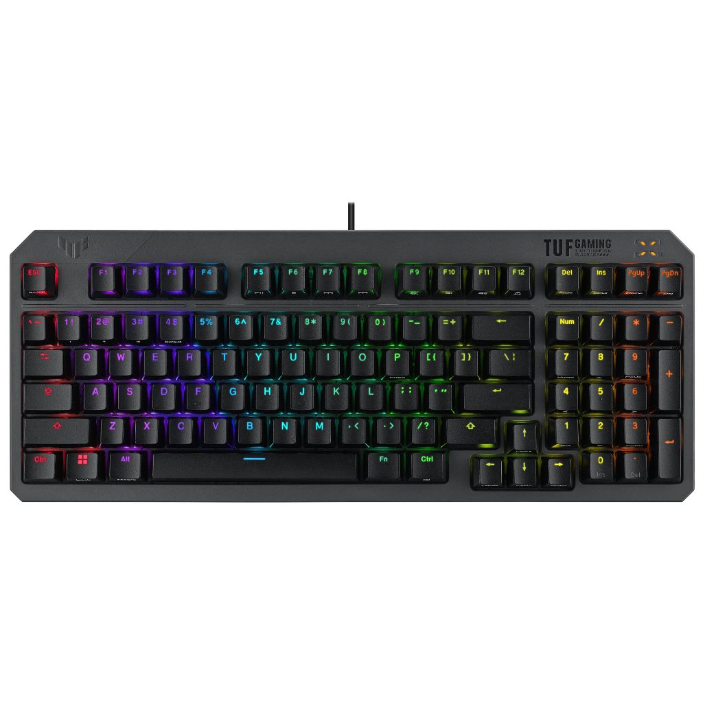 ASUS RA07 TUF Gaming K3 Gen II 96% Compact ARGB Red Switch Black Wired ...