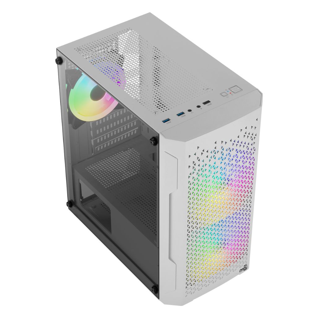 AeroCool TRINITY Mini V3 ARGB Tempered Glass Mini-Tower Micro-ATX ...