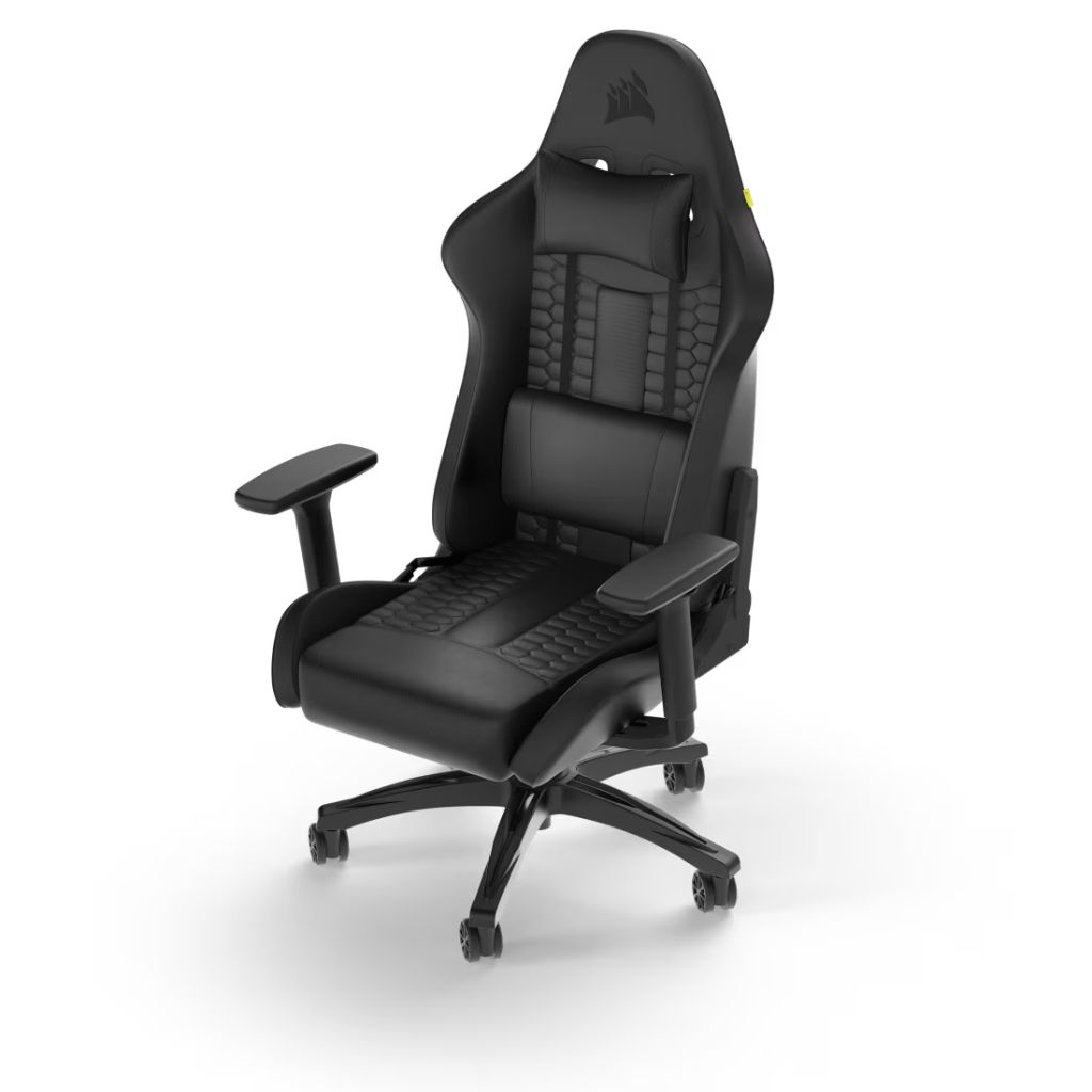 Corsair TC100 RELAXED Gaming Chair Leatherette Black/Black - CF-9010050 ...